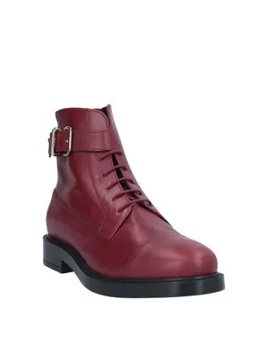 TOD'S Leather Ankle Boots - Garnet