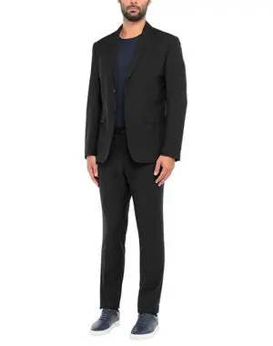TRUSSARDI Man Suit Blue Size 38 Polyester, Viscose Black