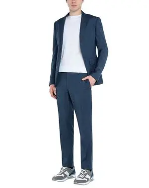 TRUSSARDI Suit Size Polyester, Viscose - Blue