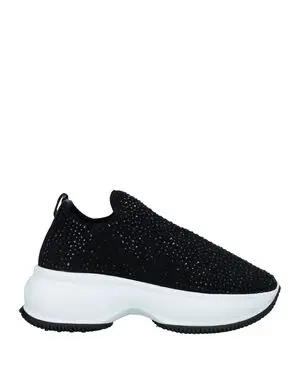 Hogan Low-top Sneakers With Crystal Embellishments - Black