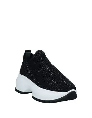 Hogan Low-top Sneakers With Crystal Embellishments - Black