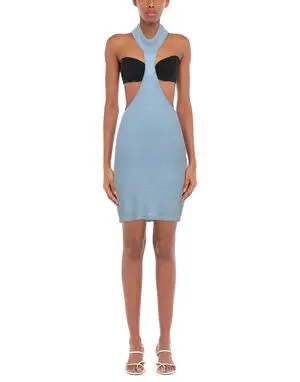 Gcds Knitted Sleeveless Mini Dress - Blue