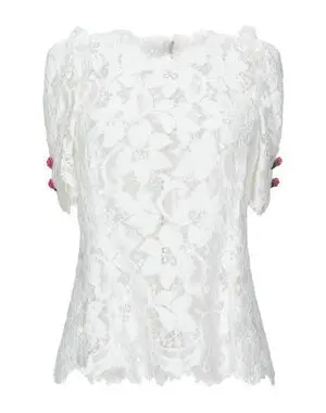 White Lace Blouse Blouses