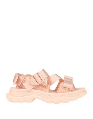 Alexander McQueen MCQUEEN Textile Fiber And Leather Sandals Light Pink