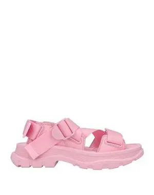 Alexander McQueen Textile Fiber And Leather Sandals - Pink
