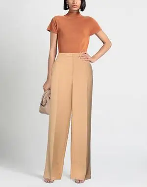 Elisabetta Franchi Wide-leg Trousers - Beige