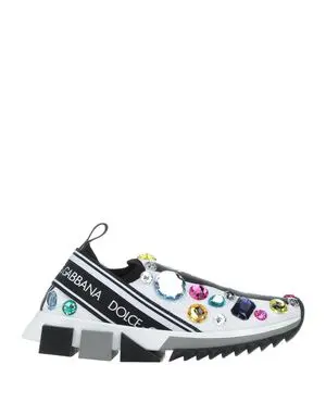 Dolce & Gabbana Embellished Sneakers - White