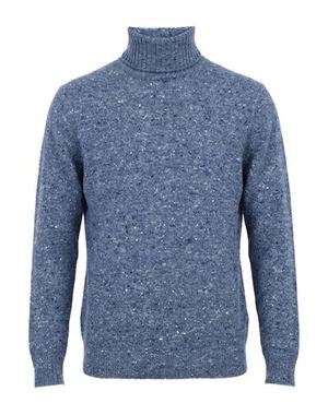 DRUMOHR Turtleneck Slate Size Virgin Wool, Cashmere, Polyamide - Blue