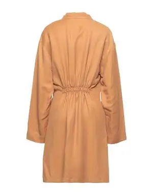 Sandro Mini Dress Viscose, Linen - Camel