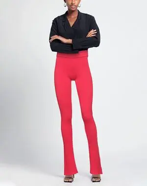 CIRCUS HOTEL Flared Knit Pants - Red