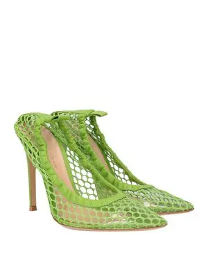 GIANVITO ROSSI Textile Fiber And Leather Pumps