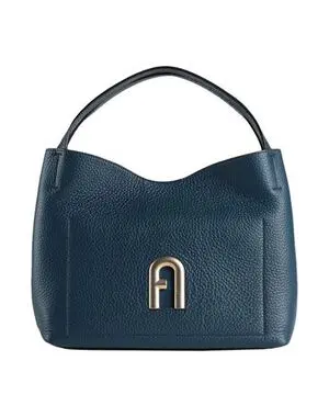 Furla Primula S Hobo - Vitello St. Daino New Woman Handbag Brick Red Size - Soft Leather Blue