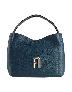 Furla Primula S Hobo - Vitello St. Daino New Woman Handbag Brick Red Size - Soft Leather Midnight Blue