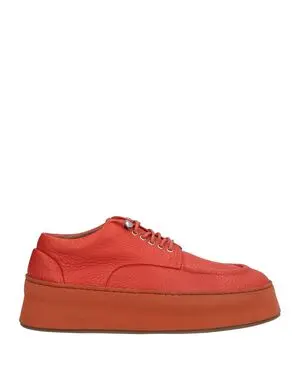 Marsèll MARSÈLL Leather Lace-Up Derby Shoes Tomato Red