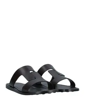 TOD'S Leather Sandals - Dark Brown