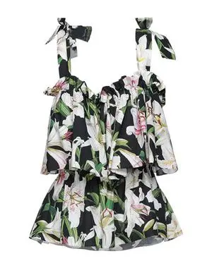 Dolce & Gabbana Floral-print Peplum Top