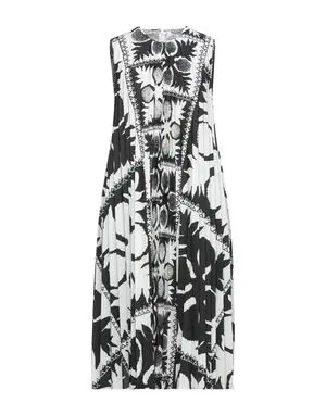 Red Valentino Midi Dress Polyester, Cotton
