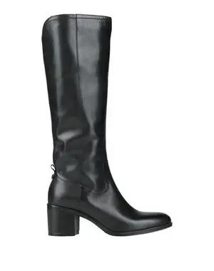 Geox Soft Leather Tall Boots - Black