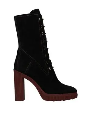 Women's Black Lace Up Ankle Boots