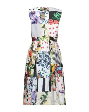 Dolce & Gabbana Midi Floral-print Cotton Dress