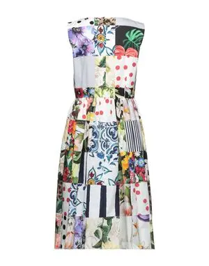 Dolce & Gabbana Midi Floral-print Cotton Dress