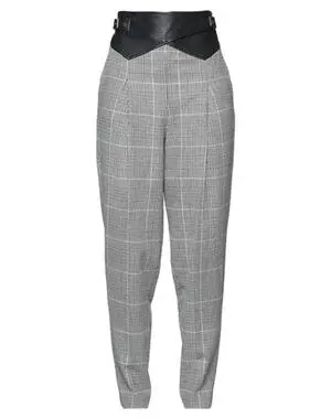 TWINSET Tapered Glen Plaid Pants - Black