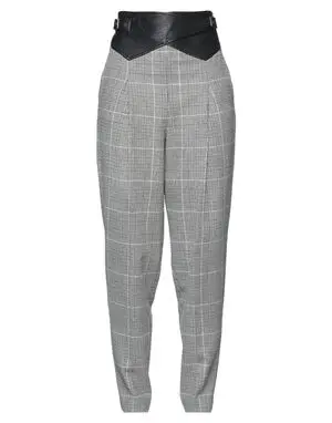 TWINSET Tapered Glen Plaid Pants - Black