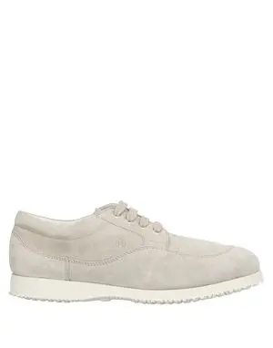 Hogan HOGAN Sneakers In Leather With Cleated Rubber Sole Beige