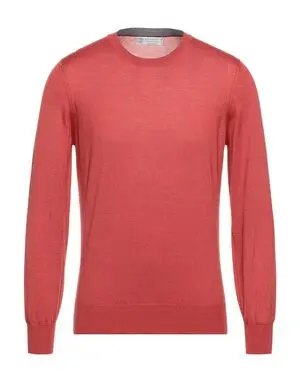 Brunello Cucinelli Cashmere And Silk Sweater Coral