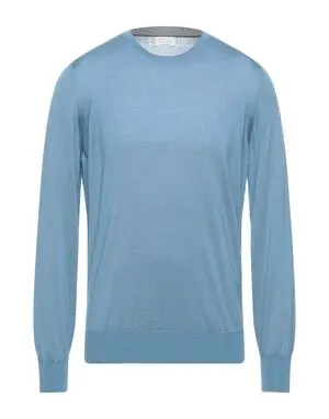 Brunello Cucinelli Cashmere And Silk Sweater Slate Blue