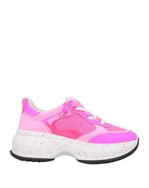 Hogan Leather And Textile Sneakers - Pink
