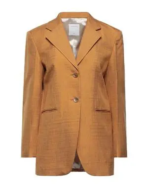 Sandro Viscose-cotton Blazer - Ocher