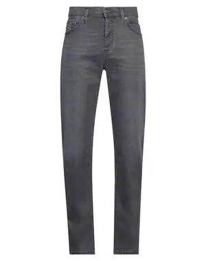 DIESEL Tapered Jeans With Logo - Steel Grey