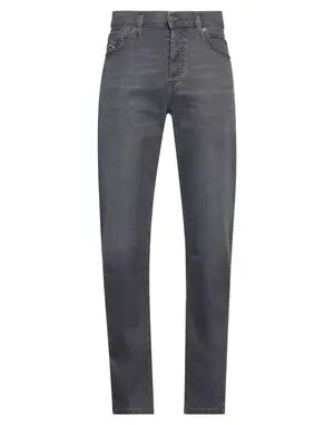 DIESEL Tapered Jeans With Logo - Steel Grey