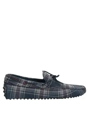 Hogan Man Loafers Rust Size 9 Leather Slate Blue