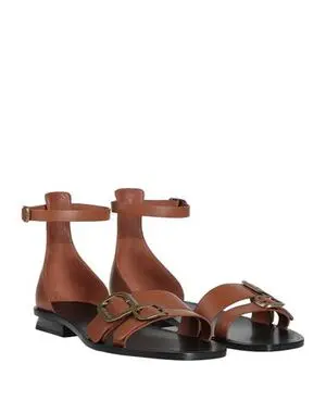 TOD'S Sandals With Appliqués - Brown