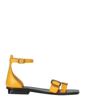 TOD'S Sandals With Appliqués Ocher