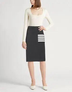 Thom Browne Midi Pencil Skirt - Grey