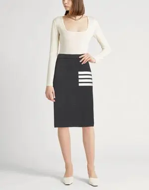 Thom Browne Midi Pencil Skirt - Grey