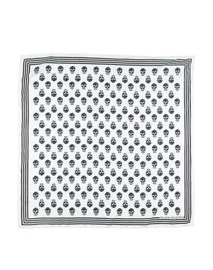 Alexander McQueen Scarf Silk - White