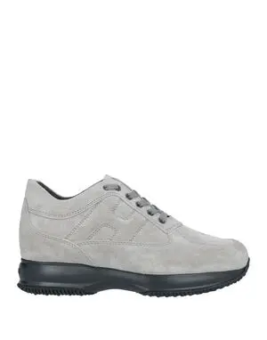 Hogan Soft Leather Sneakers - Light Grey