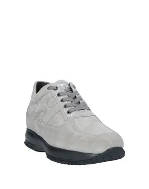 Hogan Soft Leather Sneakers - Light Grey
