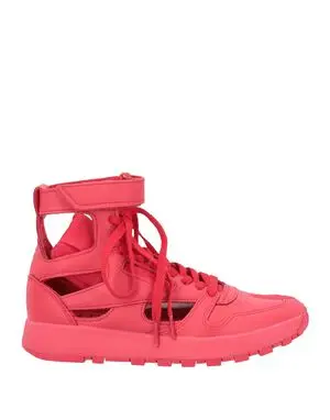 MAISON MARGIELA X REEBOK Leather High-top Sneakers - Red