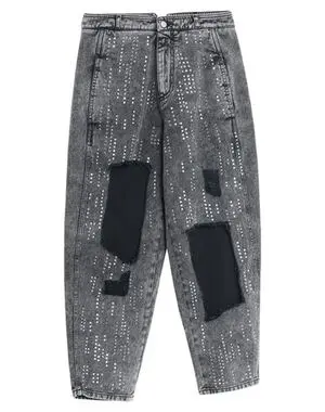 Philosophy Di Lorenzo Serafini Tapered Jeans With Appliqués - Steel Grey
