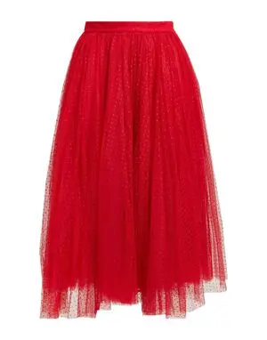 Elisabetta Franchi Midi Flared Tulle Skirt
