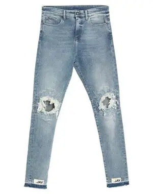 VAL KRISTOPHER Slim Fit Jeans With Appliqués