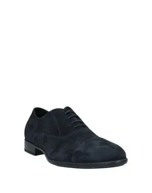 DOUCAL'S Lace-up Suede Oxford Shoes - Blue