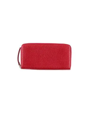 MAISON MARGIELA Woman Wallet White Size - Bovine Leather Brick Red