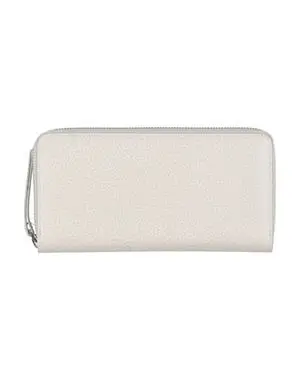 MAISON MARGIELA Woman Wallet White Size - Bovine Leather Grey