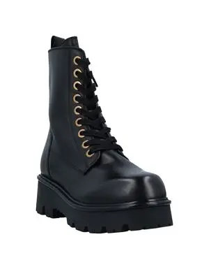 TWINSET Leather Ankle Boots - Black